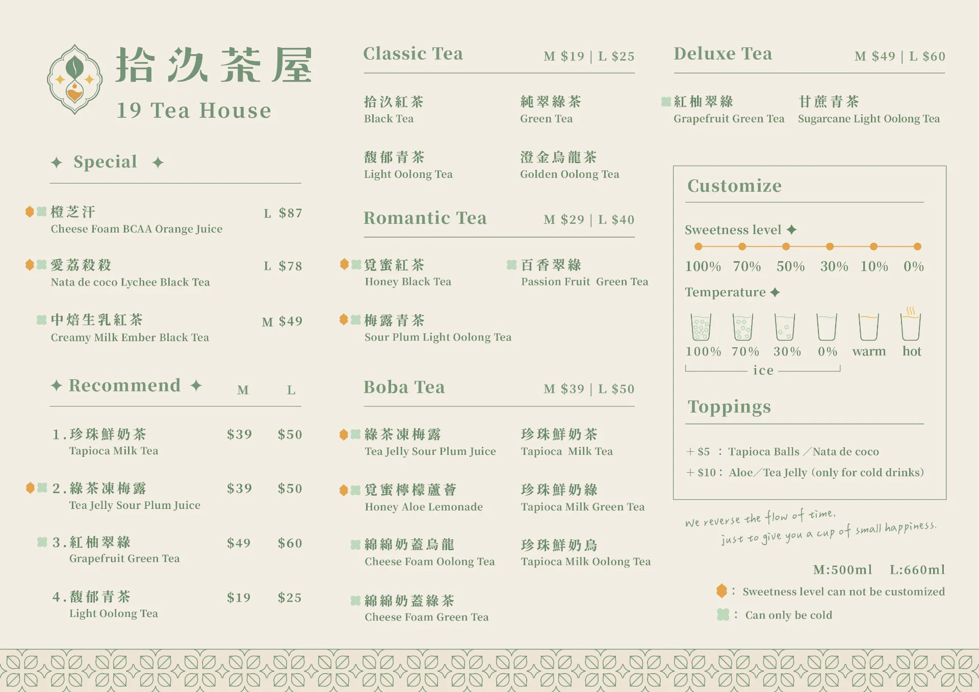 MENU | 19TeaHouse