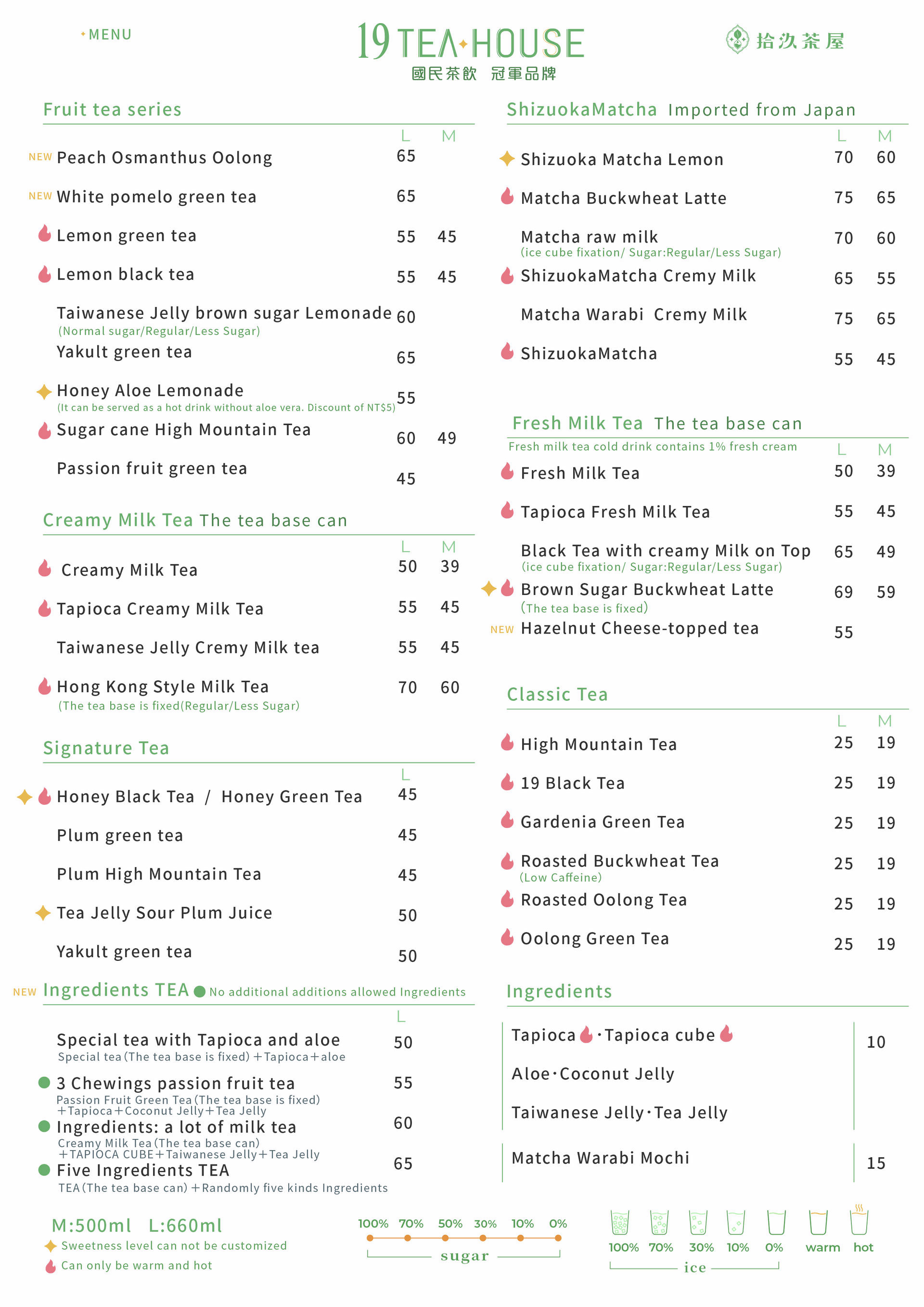 MENU | 19TeaHouse